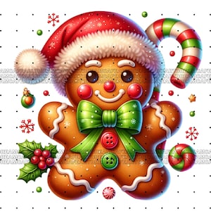 17 Gingerbread PNG, Christmas Clipart, Winter Clipart, Holiday Clipart ...