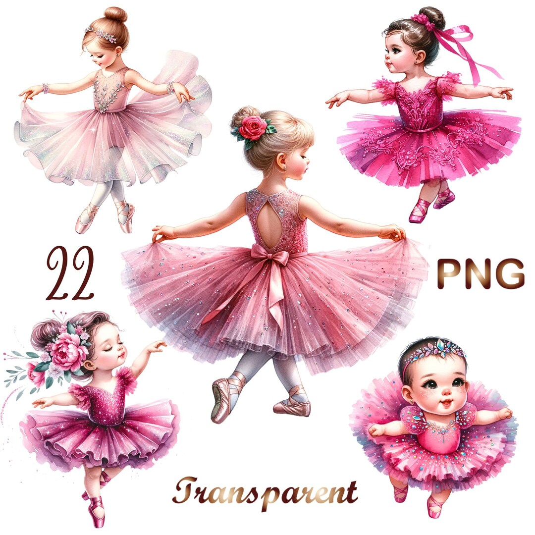22 PNG, Baby Pink Ballet Dancer Clipart, Ballet Dancer Sublimation ...