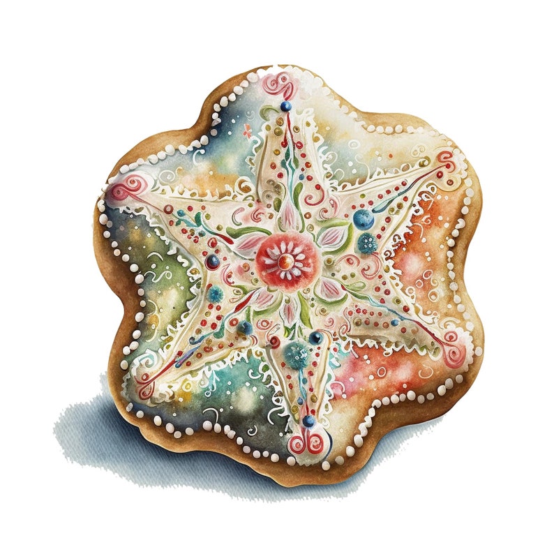 20 Christmas Gingerbread Clipart PNG, Digital Download, Christmas ...