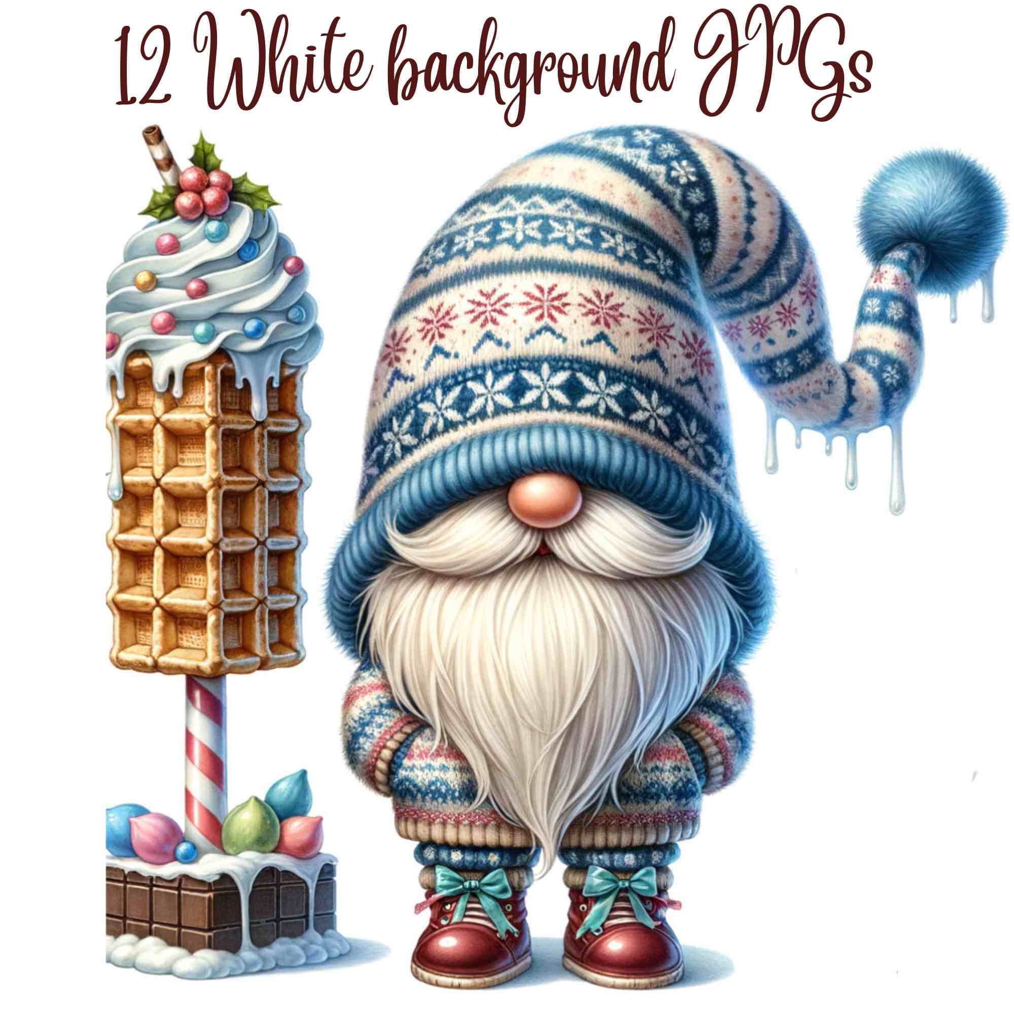 12 Gnome Christmas, Candyland Clipart, Gnome Christmas Clipart, Gnome ...