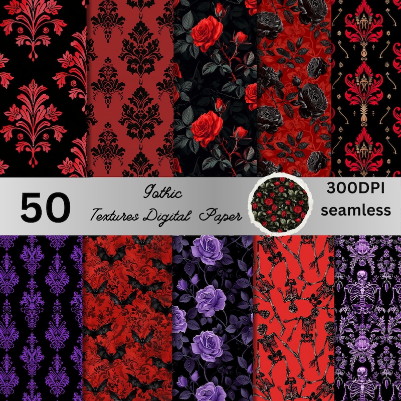 Gothic and Vampire Textures and Wallpaper - Etsy