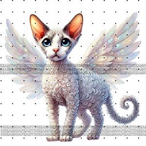 40 PNG, Cute Angelic Cats Clipart Bundle, Angelic Cats Png, Heavenly ...