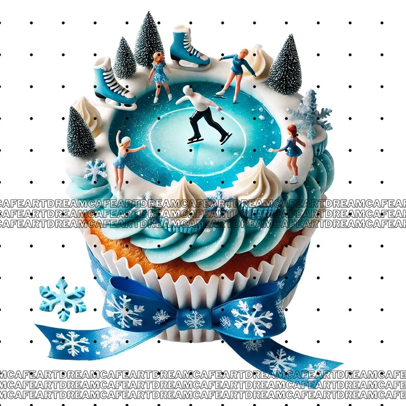 40 PNG, Christmas Cupcakes Clipart Bundle, Set1, Festive Holiday ...