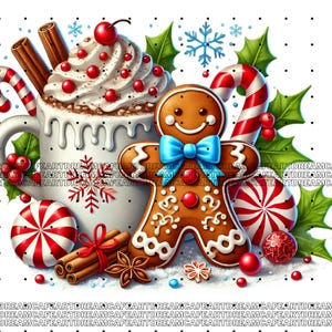 38 PNG, Gingerbread Man Clipart Bundle, Christmas Clipart, Festive ...
