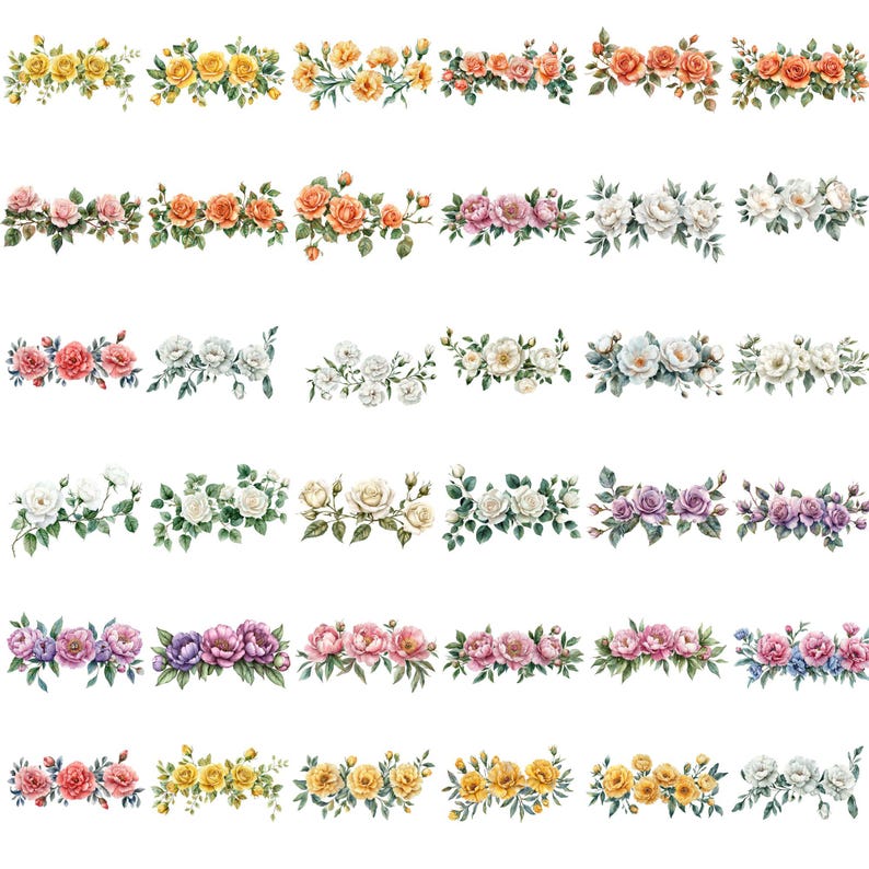 130 PNG Flower Border, Floral Clipart, Flowers Border, Wildflower Clip ...