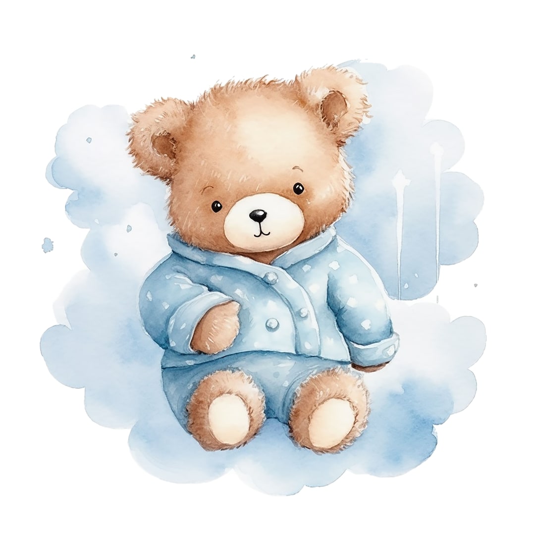 20 Teddy Bear Clipart Jpgs, High Quality, Digital Planner, Paper Crafts ...