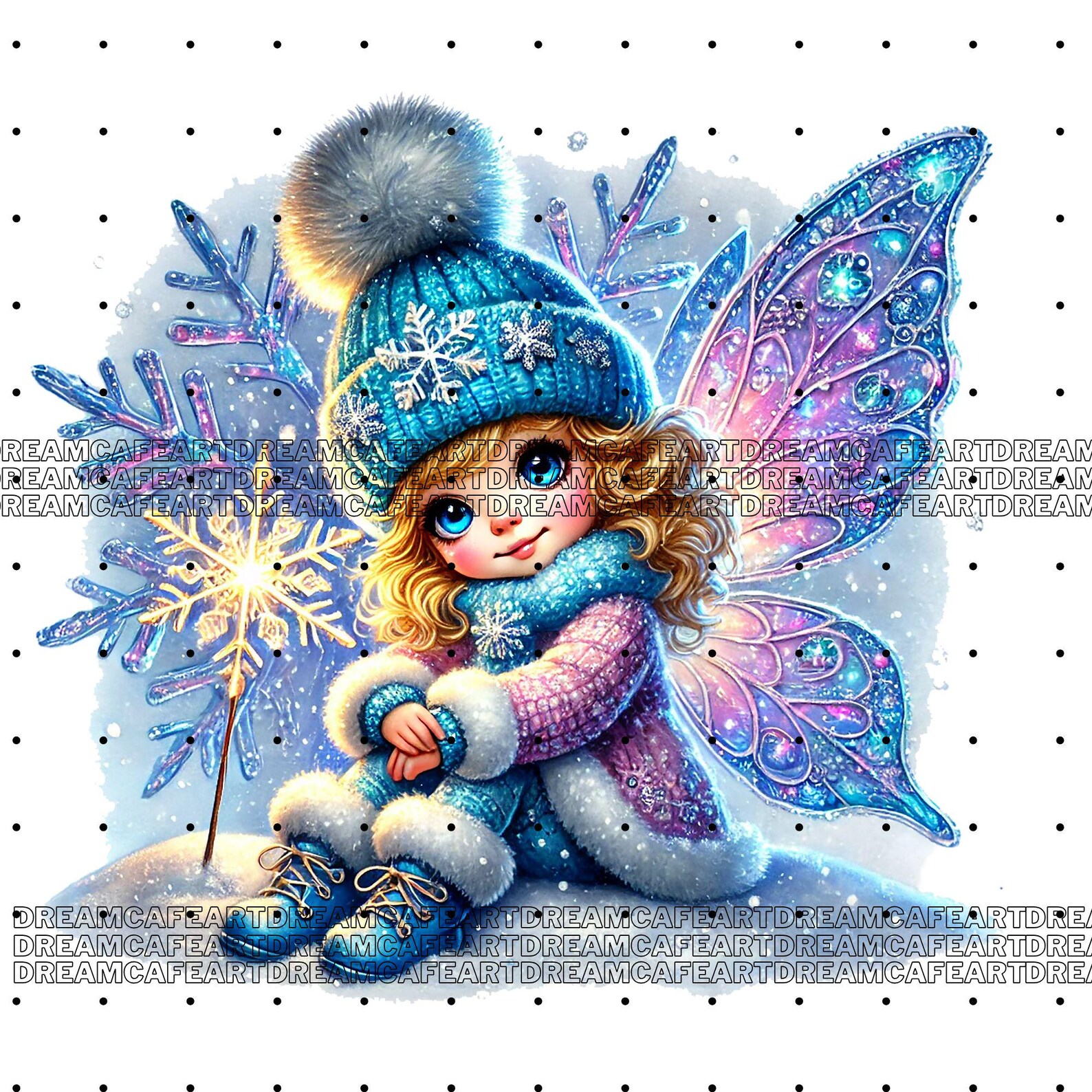 30 PNG Set 1 Winter Fairies Clipart Bundle, Snow Fairy Illustrations ...