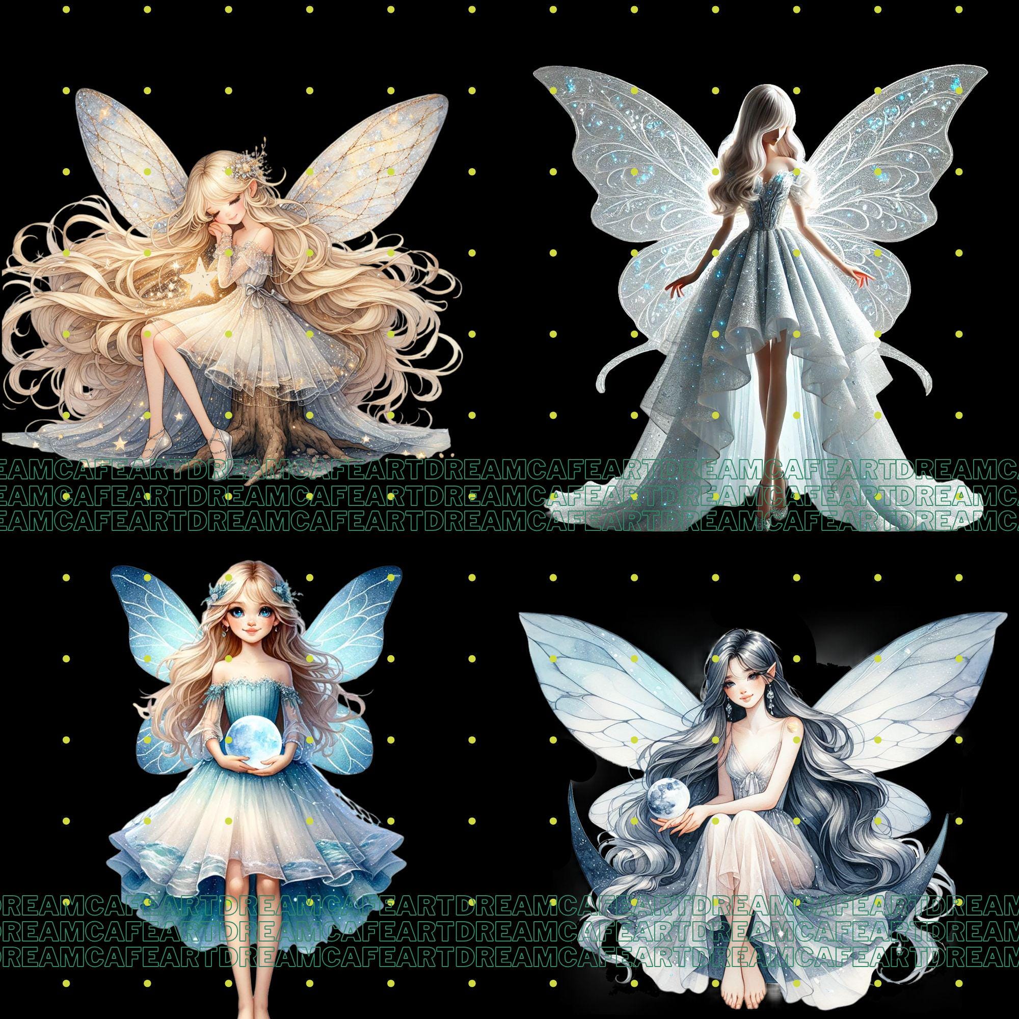 25 PNG, Magical Fairy Clipart, Watercolor, Digital Planner, Journals ...