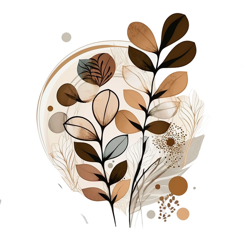 9 Boho Flowers Clipart Boho Clipart Jpgs Commercial Use - Etsy