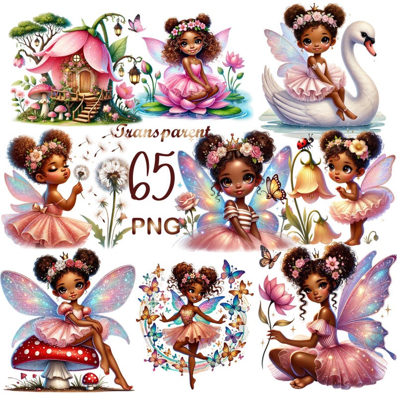 African Black Fairies - Etsy UK