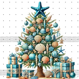27 PNG Christmas Trees Clipart Bundle, Set 2,festive Tree Illustrations ...