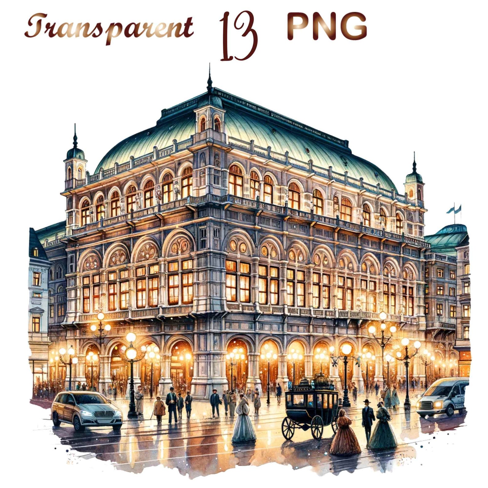 13 PNG Vienna, Vienna Wall Art, Painting of Vienna, Vienna Print ...