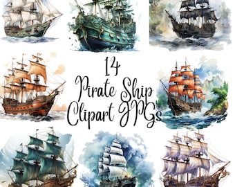 Pirate Ship Clipart, Pirate Ship PNG, Pirate Digital Clip Art ...