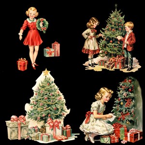 33 Christmas Bundle PNG for Sublimation,rétro Christmas Clipart Bundle ...