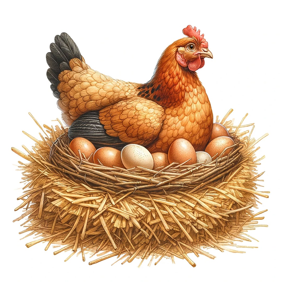 28 JPG, Chicken and Rooster Clipart Bundle, Watercolor Rustic Farm ...