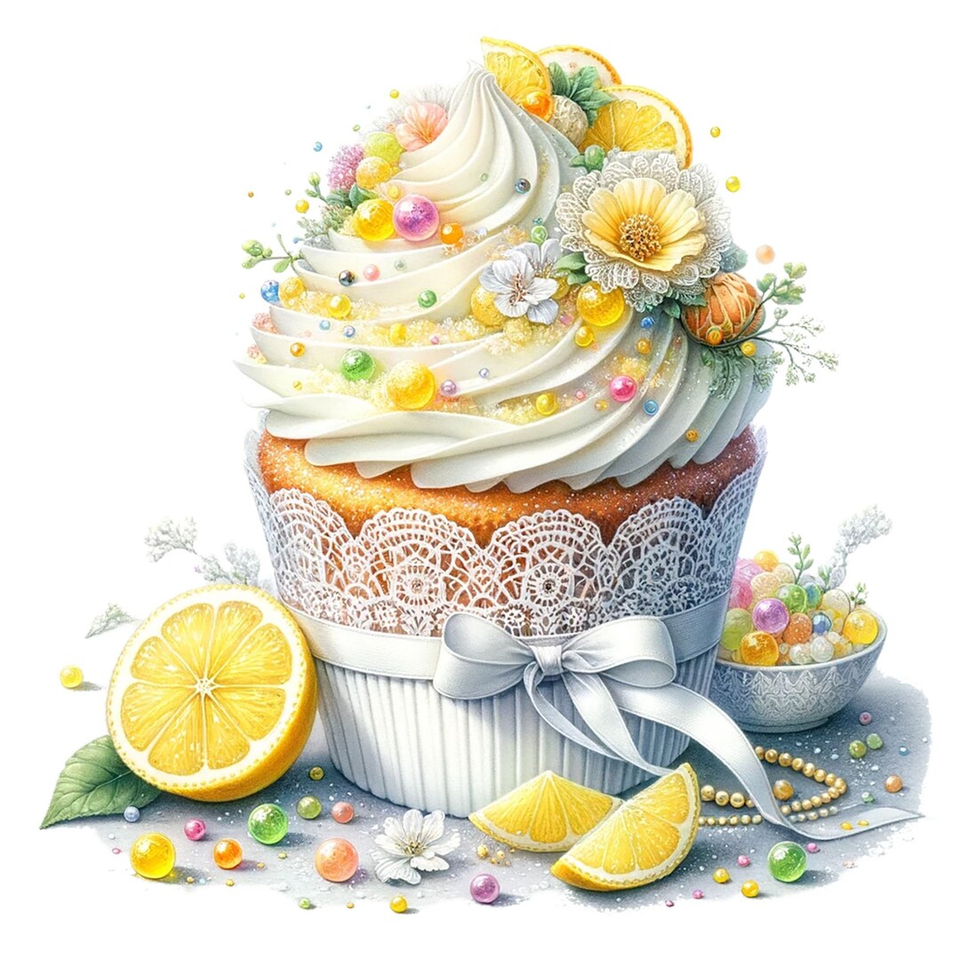 23 PNG, Cupcake Clipart Bundle, Baking Clipart, Dessert Clipart, Food ...