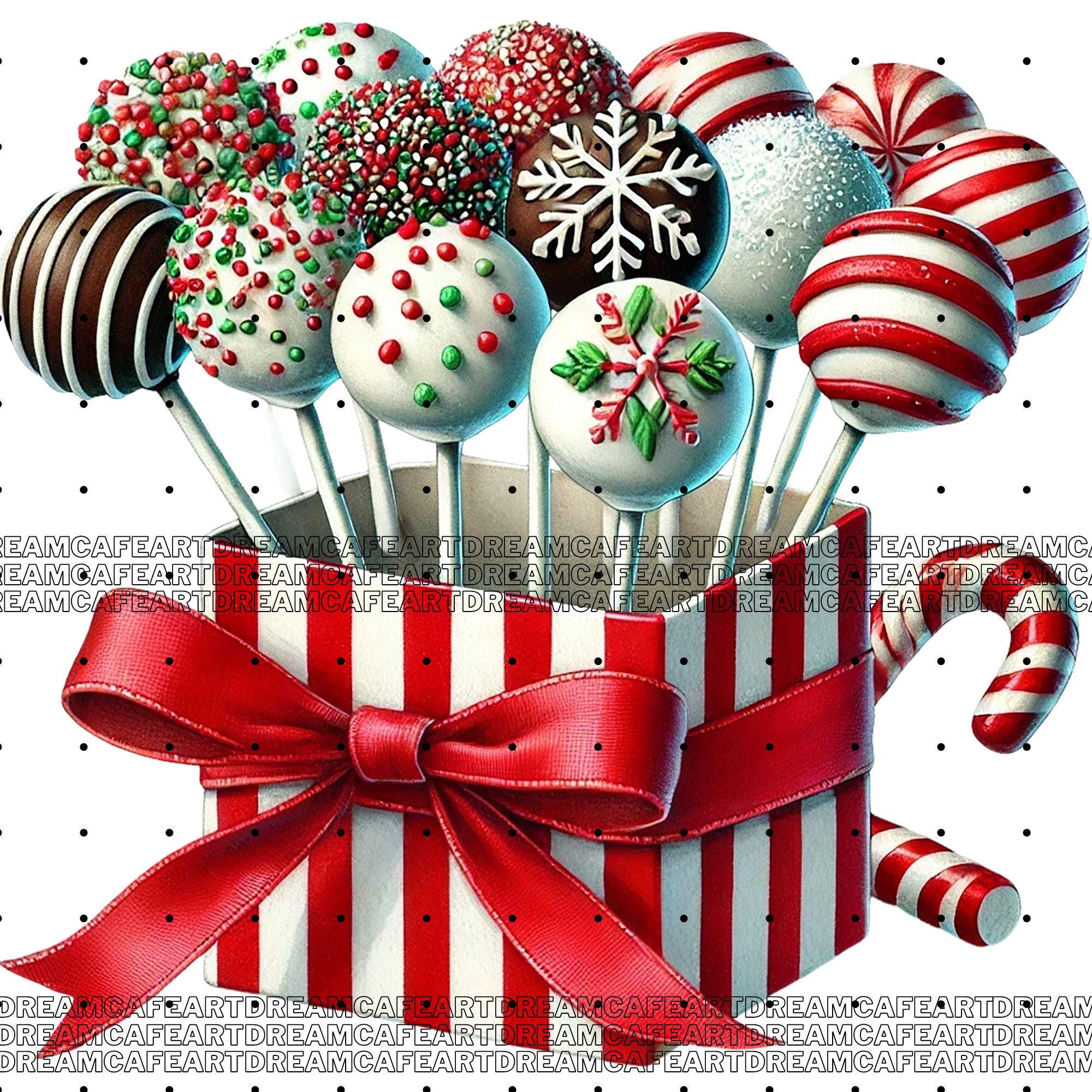 42 PNG Christmas Sweets Clipart Bundle, Festive Treat Illustrations ...