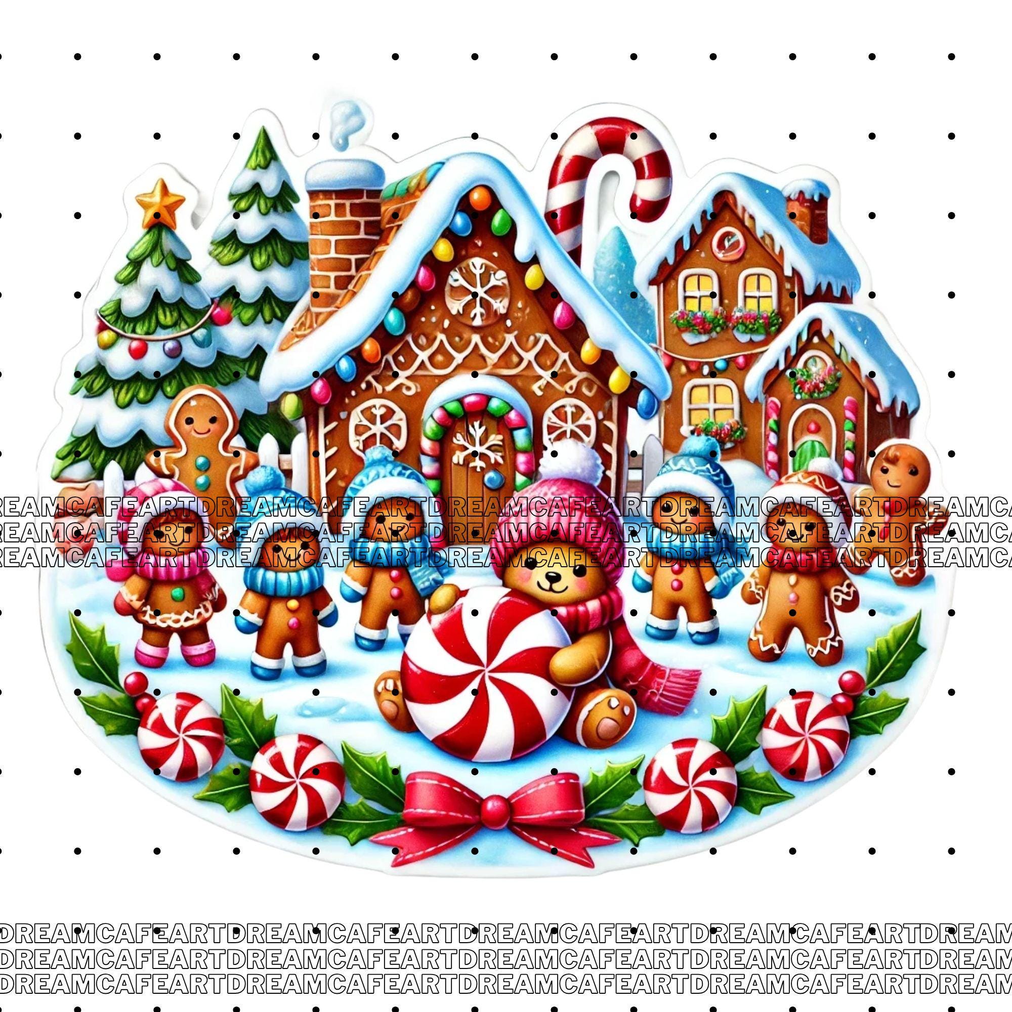 20 PNG, Gingerbread Man Clipart Bundle, Christmas Clipart, Festive ...