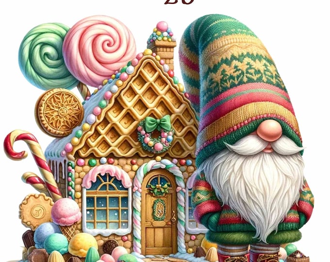 Gnome Christmas, Candyland Clipart, Gnome Christmas Clipart Bundle 26 ...