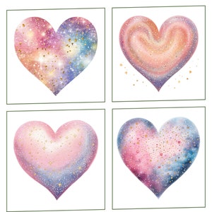 27 Valentine's Day PNG, Pastel Heart Valentines Day Clip Art, Love ...