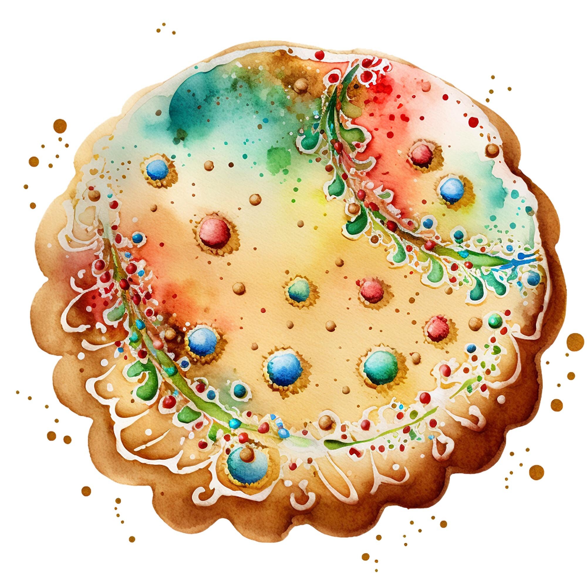20 Christmas Gingerbread Clipart PNG, Digital Download, Christmas ...