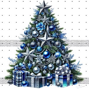 27 PNG Christmas Trees Clipart Bundle, Set 2,festive Tree Illustrations ...