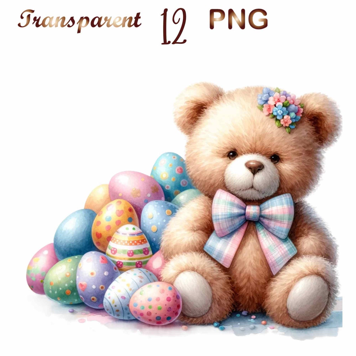 12 Easter Clipart Png Teddy Bear, Teddy Clipart, Easter Teddy, Brown ...