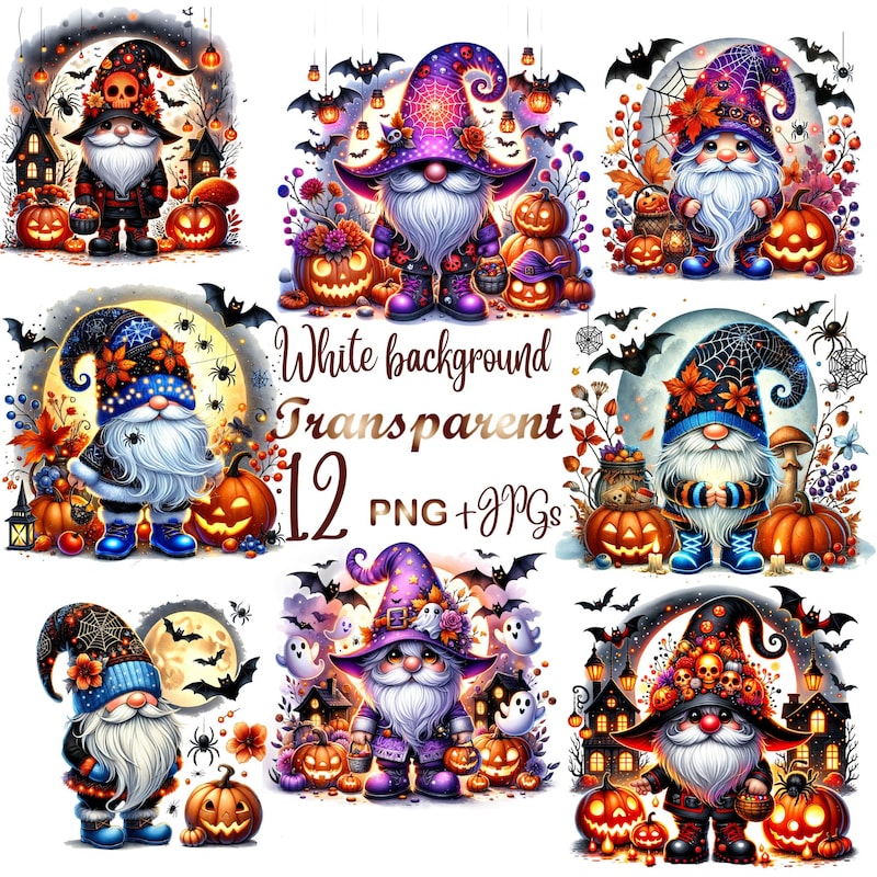 Halloween Gnome Svg - Etsy