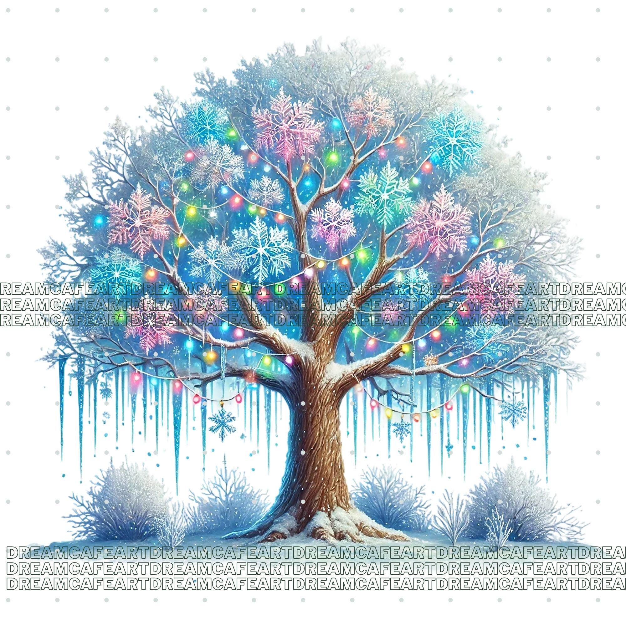 60 PNG Winter Trees Clipart Bundle — Christmas Festive Tree ...