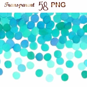 58 Confetti Clipart, Birthday Confetti Clipart, Blue Confetti Clipart ...