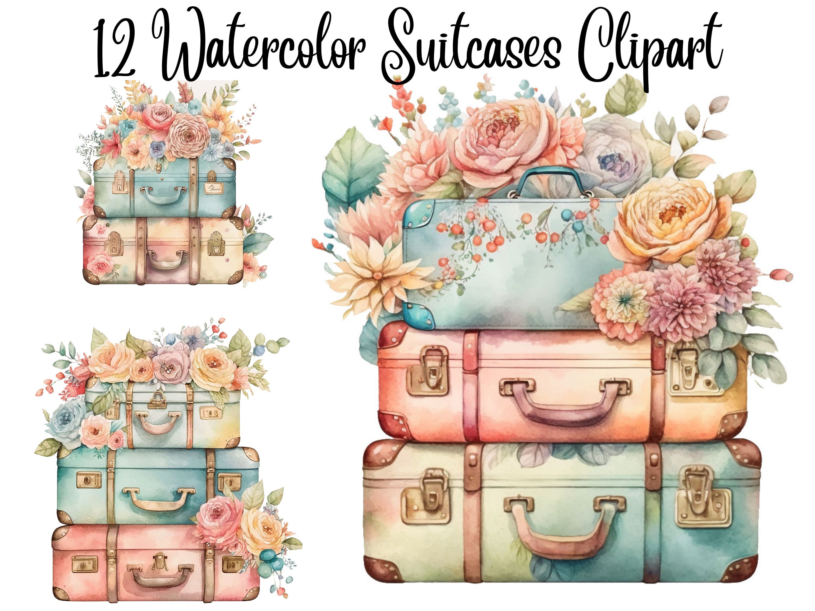 Vintage Suitcase Clipart
