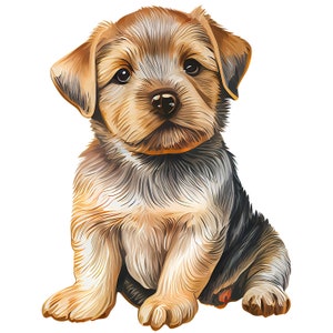 12 Puppy Dog Clipart, Jpgs, Commercial Use, Watercolor Clipart, Digital ...