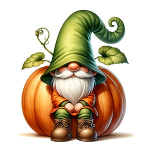 31 JPG, Gnome Thanksgiving Clipart Bundle,gnome Clipart Bundle,autumn ...
