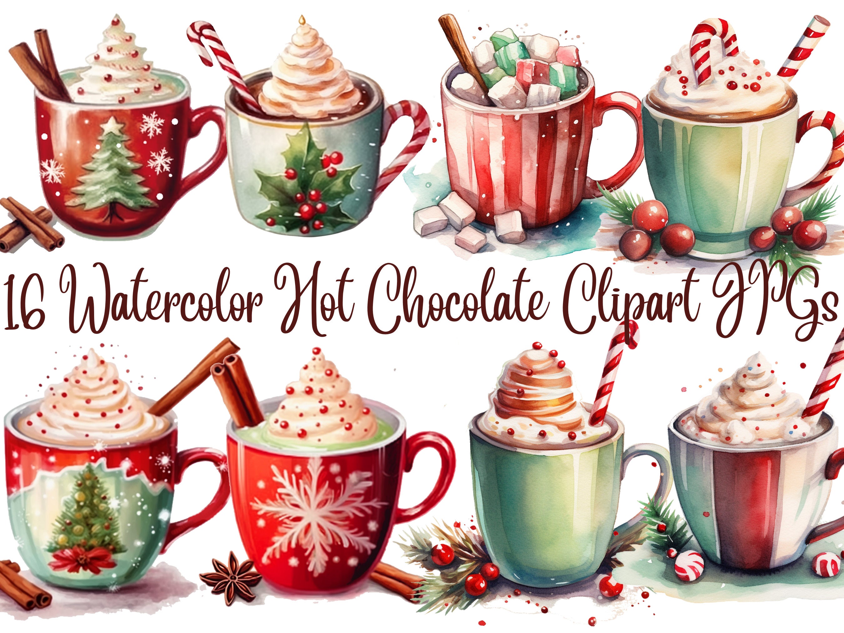 Christmas Hot Cocoa Clipart