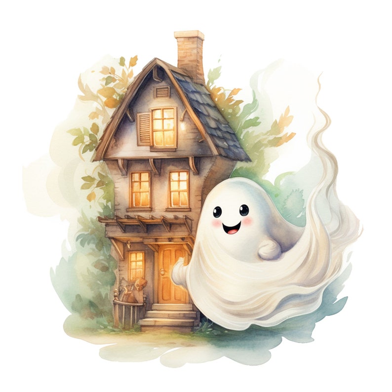 13 PNG, Halloween Clipart, Ghost Clipart PNG, Ghost PNG, Commercial Use ...