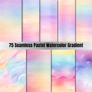 75 Seamless Printable Gradient Digital Paper, Gradient Digital Papers ...