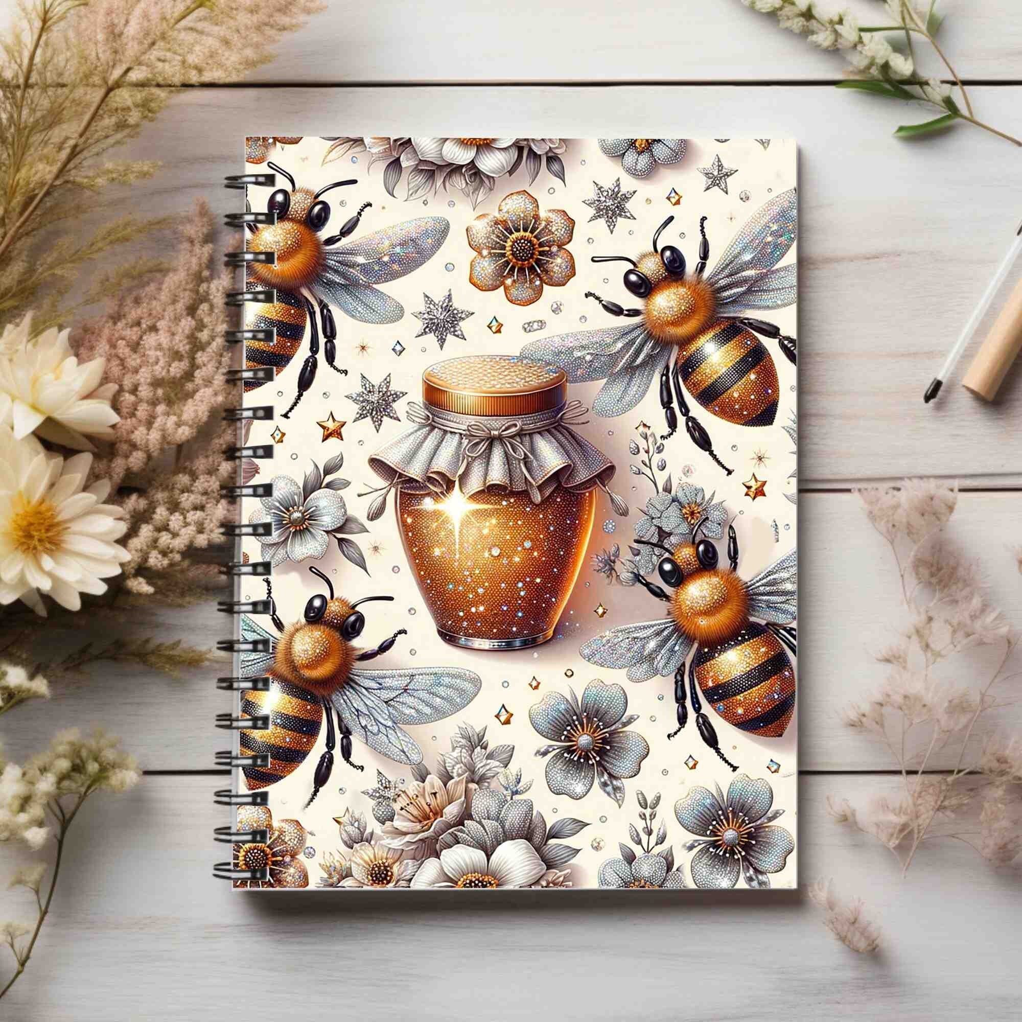 30 Glitter Bees Pattern, Bees Digital Paper, Bees Digital Papers, Bees ...