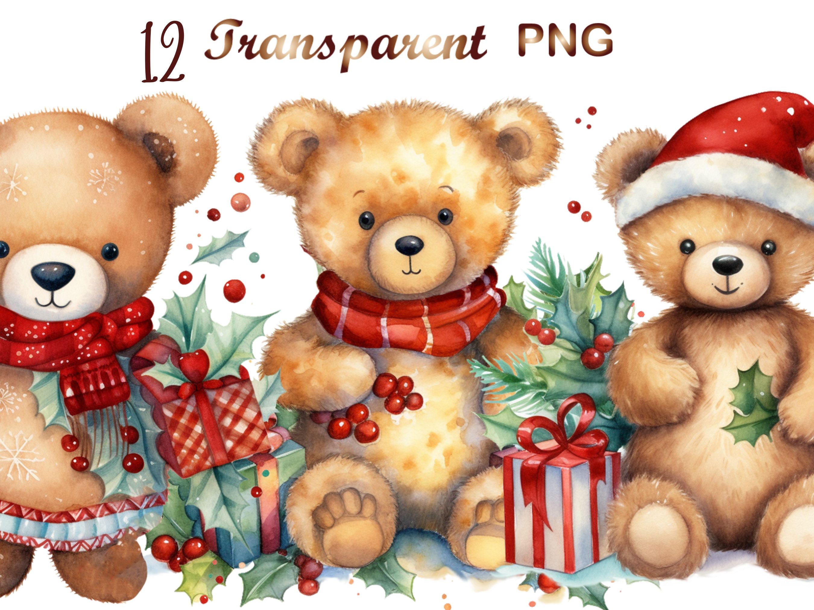 Christmas Teddy Bear Clipart Christmas Teddy Bear Clipart