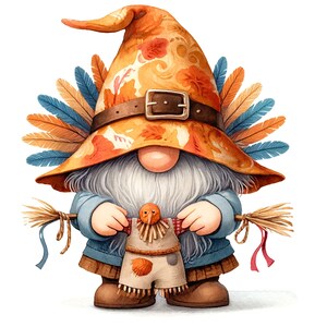 31 JPG, Gnome Thanksgiving Clipart Bundle,gnome Clipart Bundle,autumn ...