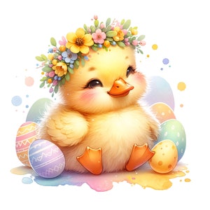33 PNG, Easter Duck Clipart Bundle, Cute Duck Clipart, Duck PNG, Spring ...