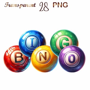 28 Bingo Clipart, Bingo Sublimation Design, Clipart Bingo,bingo Balls ...