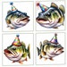 Funny Watercolor Bass Fish PNG Clipart, Birthday Party (digital ...