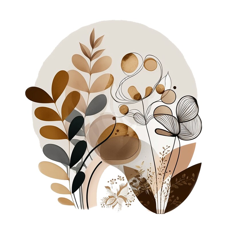 9 Boho Flowers Clipart Boho Clipart Jpgs Commercial Use - Etsy