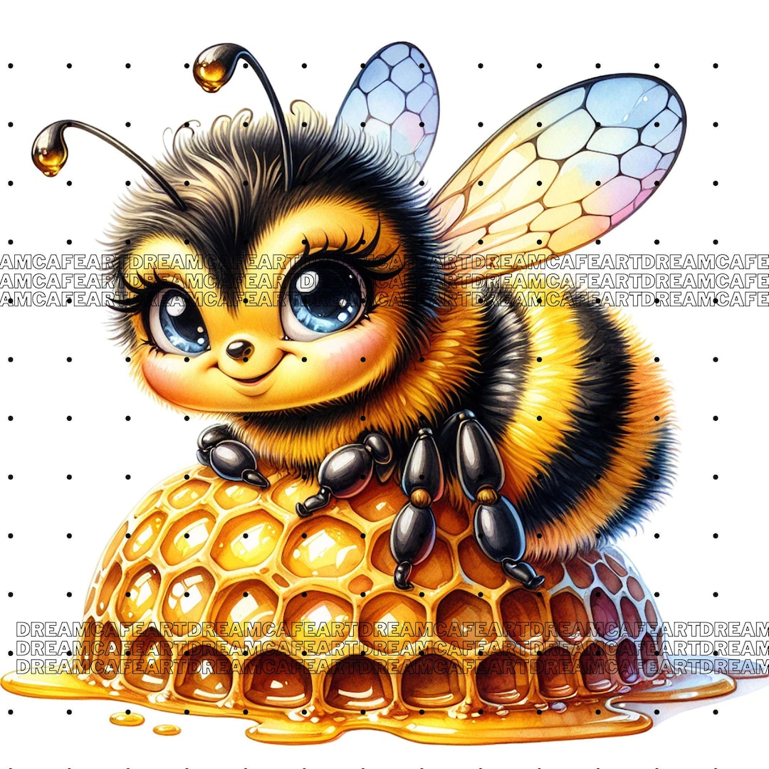 40 PNG Sweet Bees Clipart Bundle, Cute Bees Clipart Bundle, Cute Bees ...