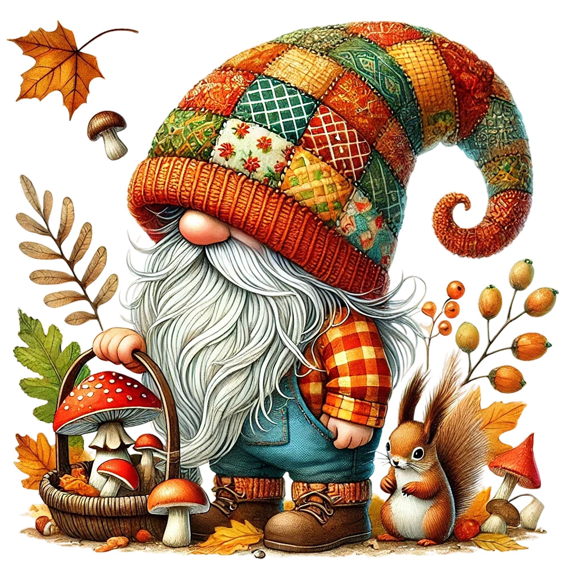 30 JPG, Hello Fall Gnome Clipart Bundle,autumn Gnome Clipart, Autumn ...
