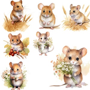 34 Mouse Clipart Bundle High Quality Jpgs Digital Download Card Making ...