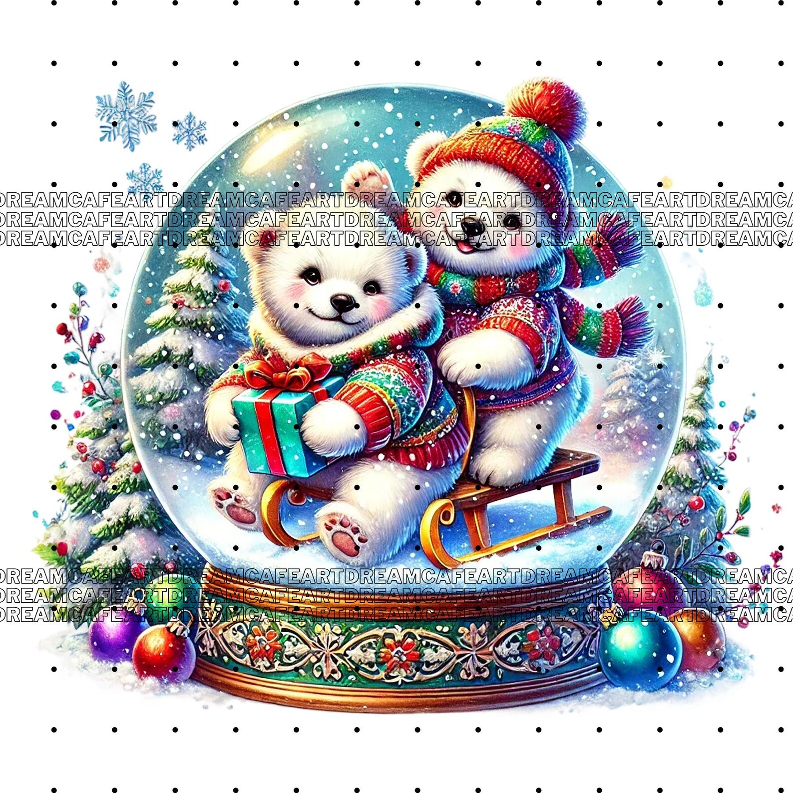 30 PNG, Christmas Polar Bear Clipart Bundle, Polar Bear Clip Art, Cute ...