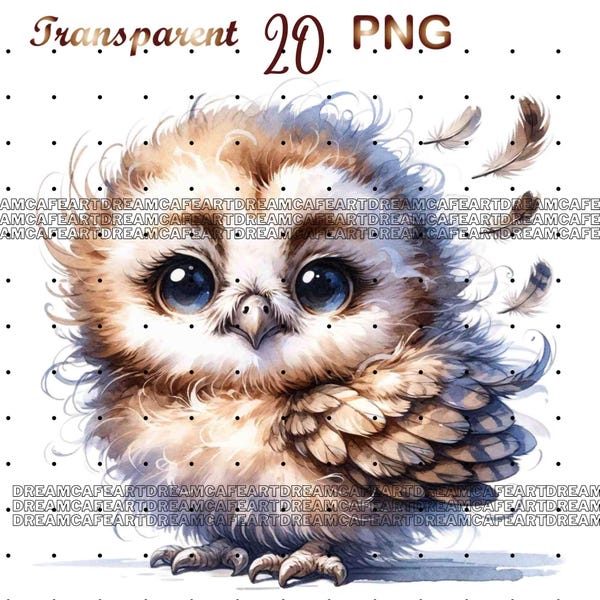 Cute Owls Clipart - Etsy