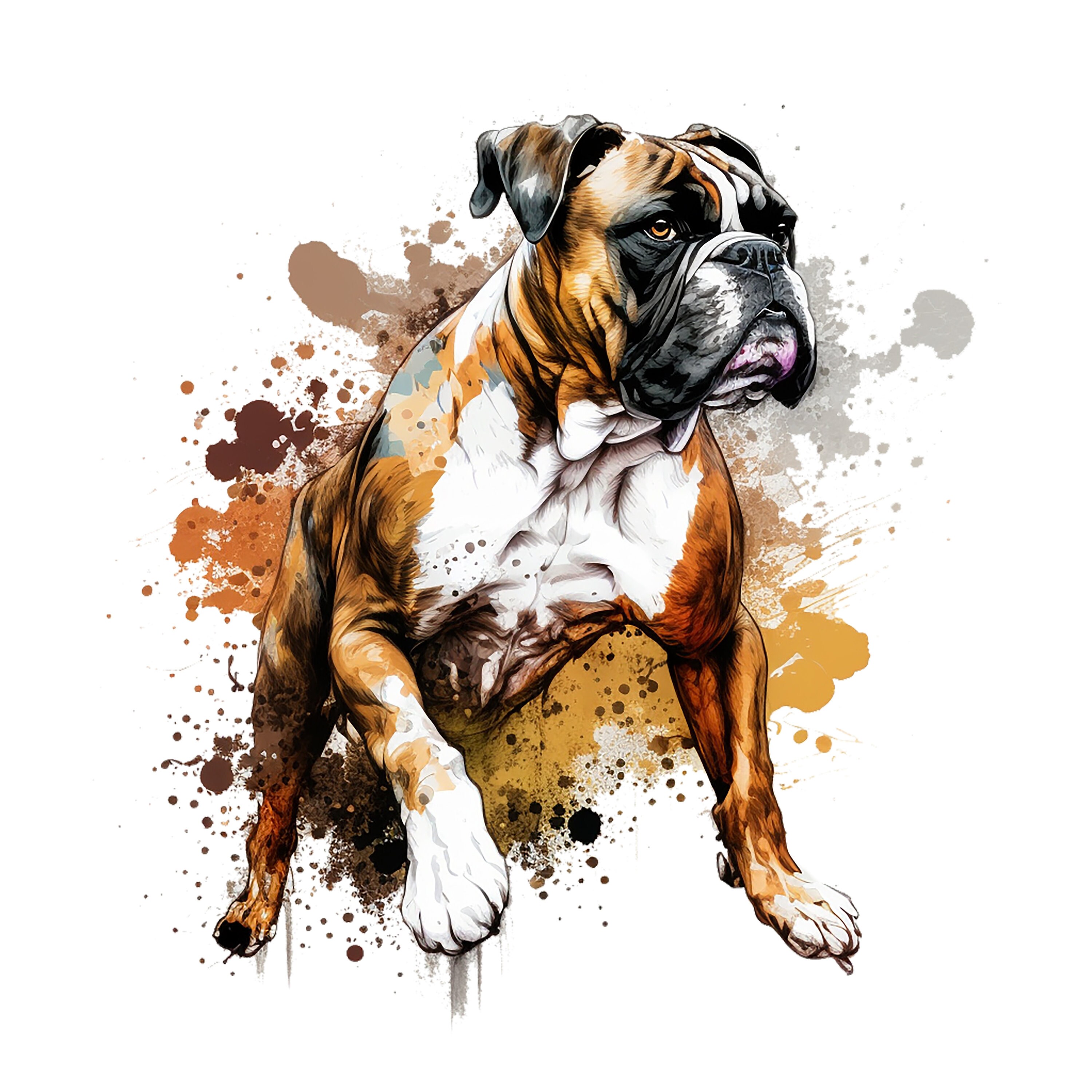 11 Boxer Dog Clipart Boxer Dog Bundle Jpgs Commercial Use - Etsy UK