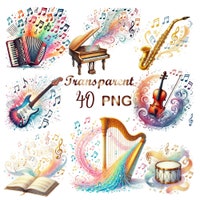 Orchestra / Digital Clip Art Graphics / SVG, PNG, EPS / Instruments ...